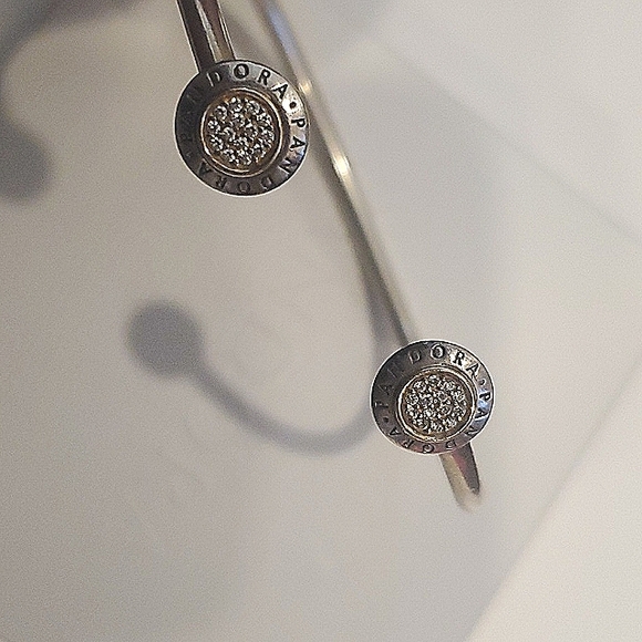 Pandora | Jewelry | Authentic Pandora Open Bangle | Poshmark